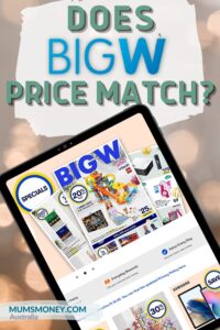 Does BIG W Price Match?
